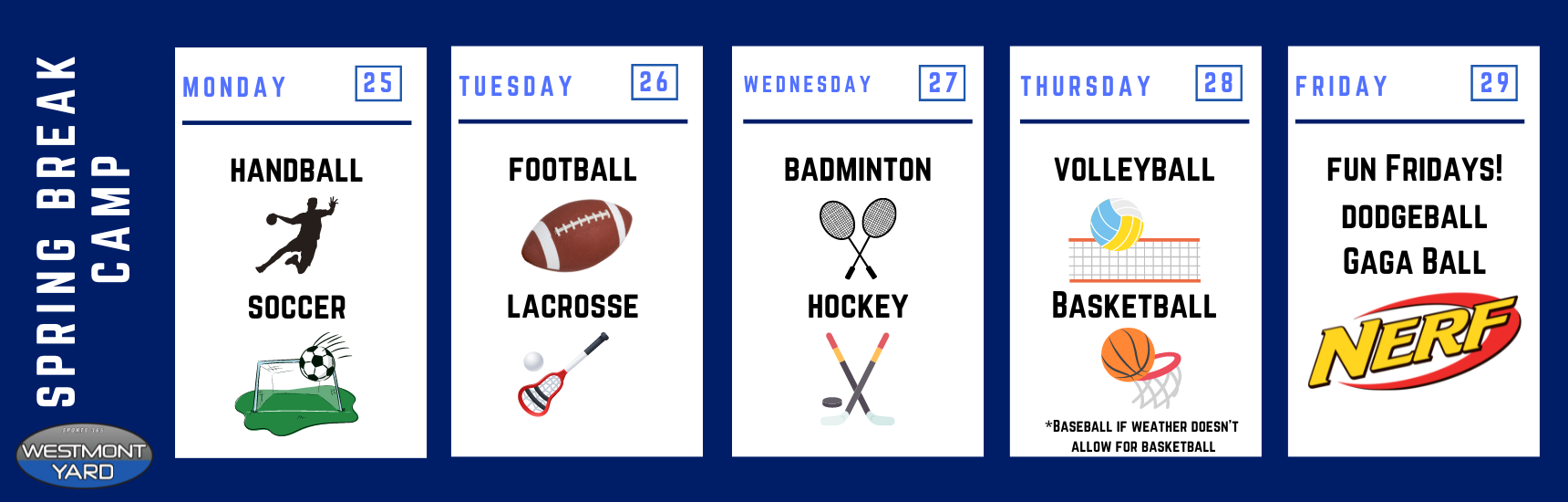 Sports Camps – Westmont Yard Indoor Sports Complex